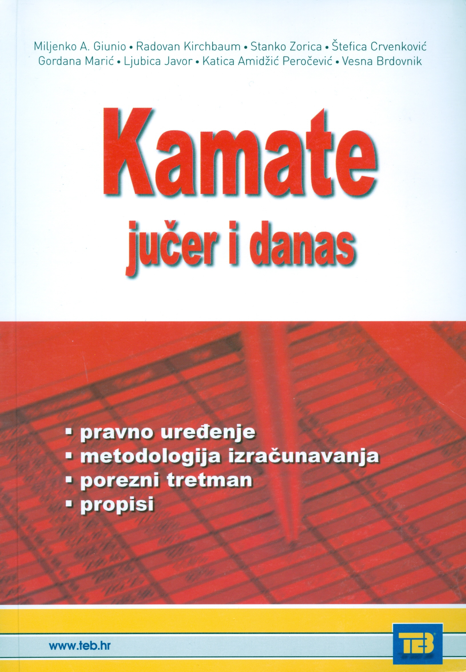 KAMATE JUČER I DANAS, TEB - Knjižara Dominović