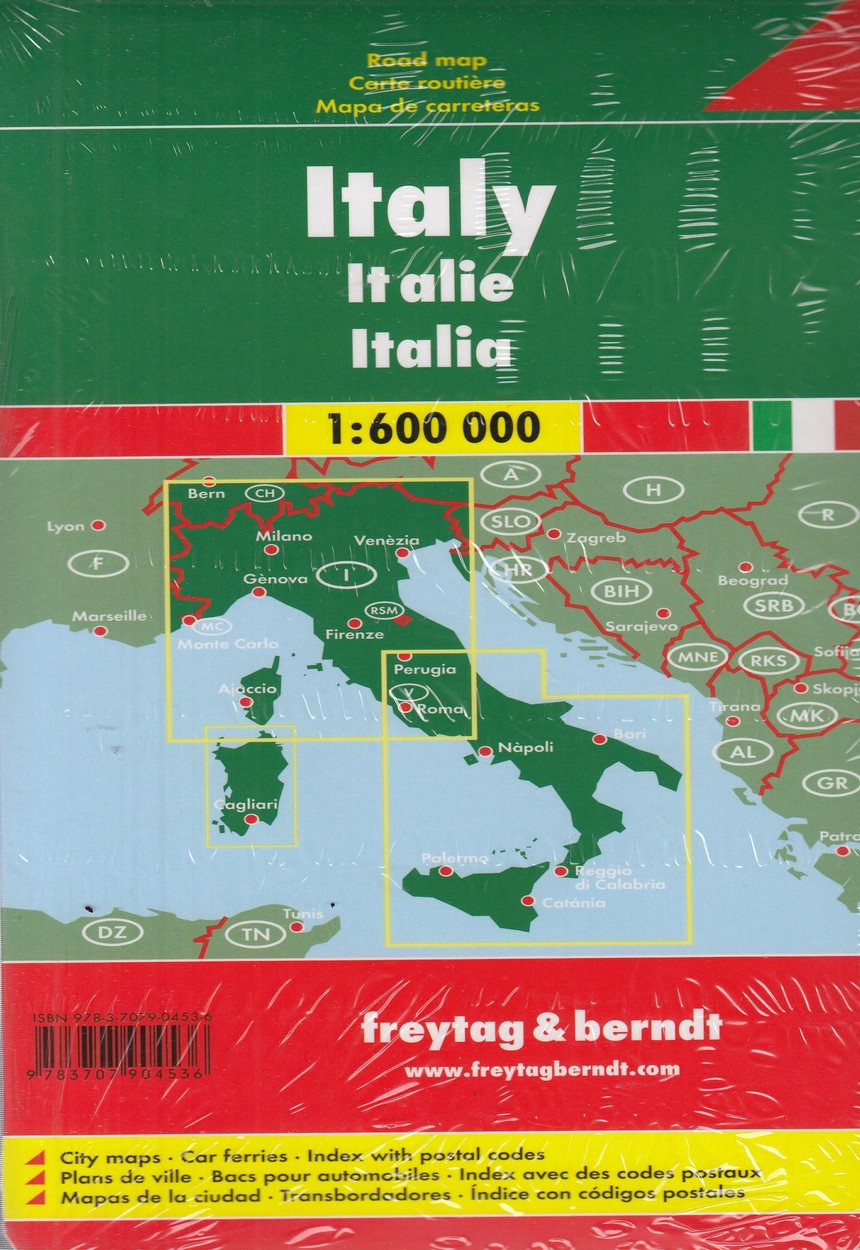 ITALIJA: auto karta, FORUM - ZADAR - Knjižara Dominović