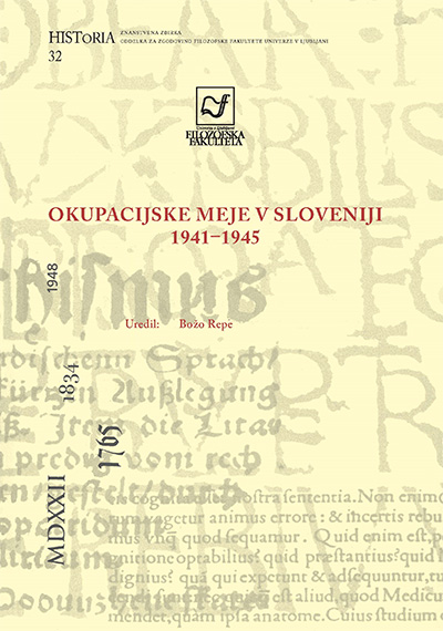 OKUPACIJSKE MEJE V SLOVENIJI 1941-1945, Repe (ur.) Božo - Knjižara Dominović
