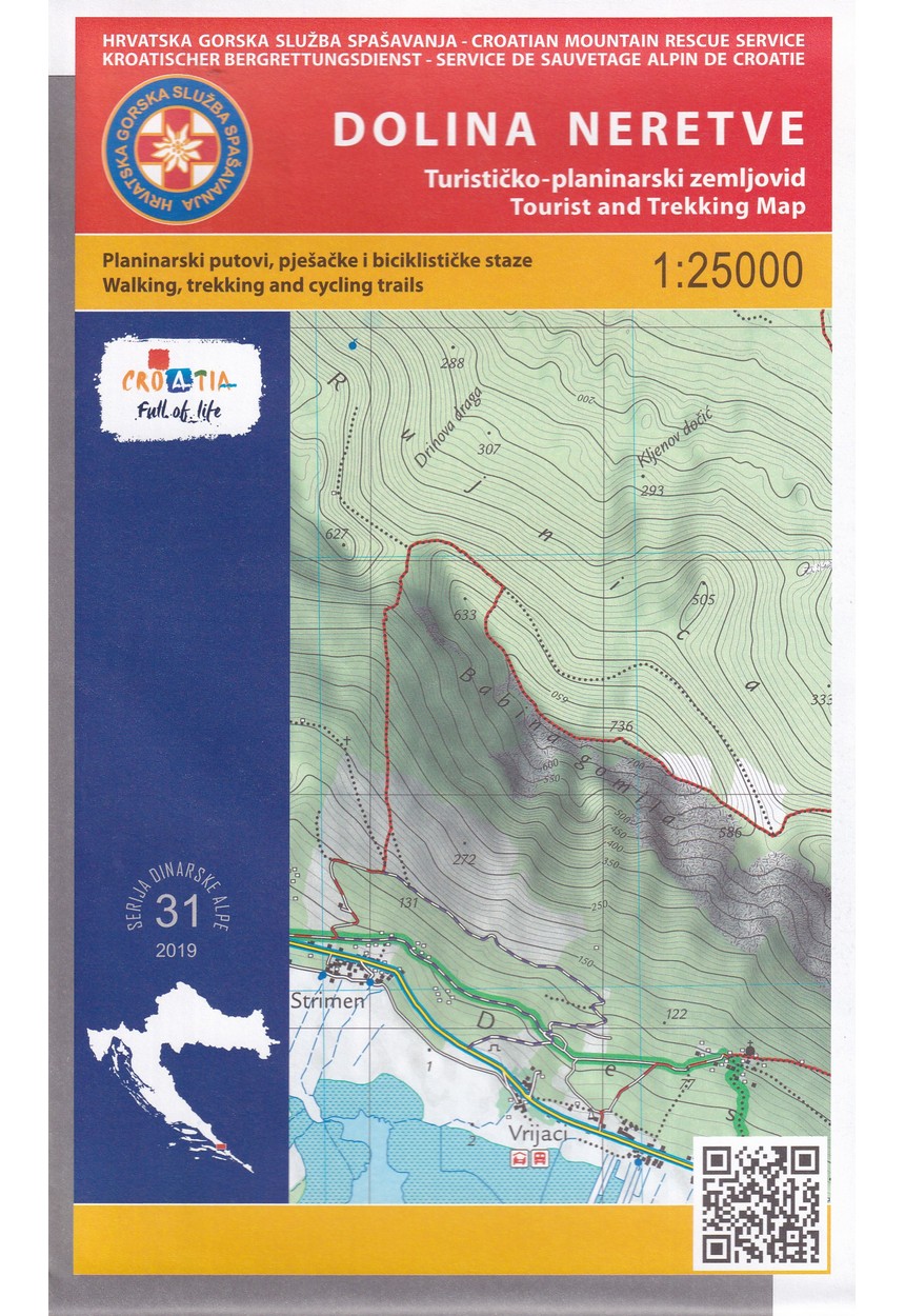 DOLINA NERETVE: turističko-planinarski zemljovid = Tourist and Trekking ...