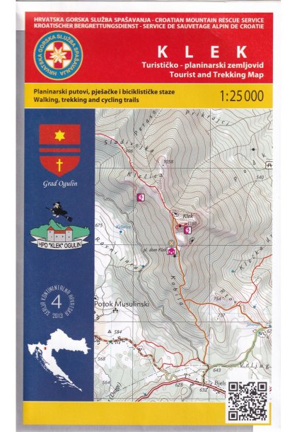KLEK: turističko-planinarski zemljovid = Tourist and Trekking Map ...