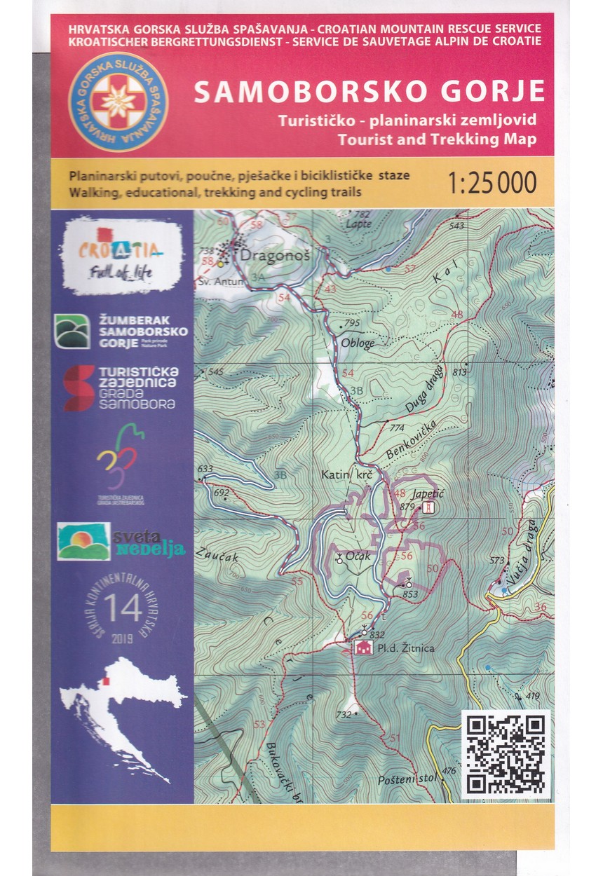SAMOBORSKO GORJE: turističko-planinarski zemljovid = Tourist and ...
