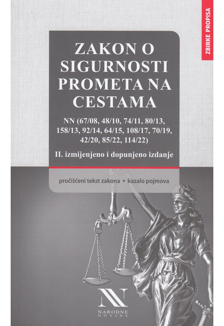 ZAKON O SIGURNOSTI PROMETA NA CESTAMA (2022.), - Knjižara Dominović