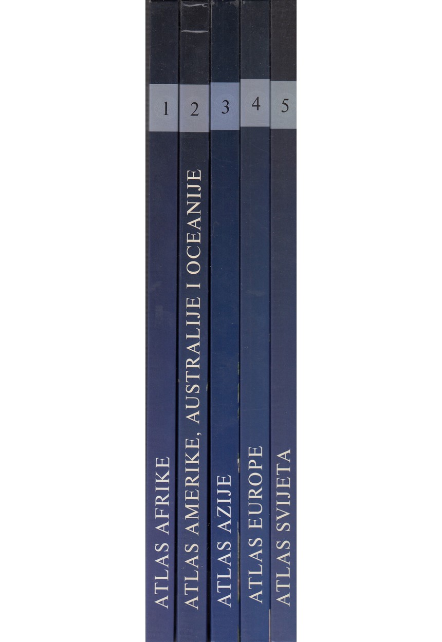 KOMPLET ATLASA SVIJETA 1-5, Šehić Denis, Šehić Demir - Knjižara Dominović