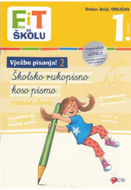 FIT ZA ŠKOLU - VJEŽBE PISANJA 2, Šokota Đurđica - Knjižara Dominović