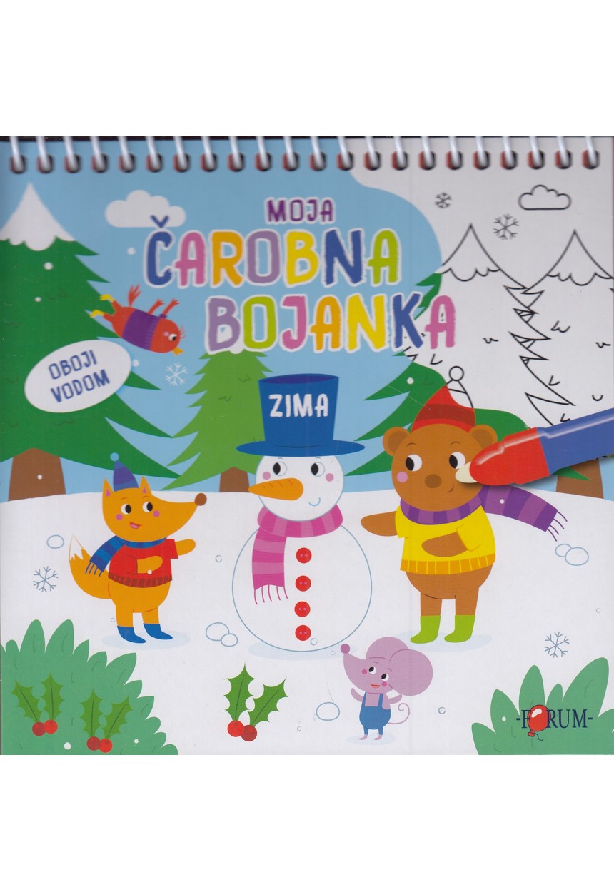 MOJA ČAROBNA BOJANKA - ZIMA, - Knjižara Dominović