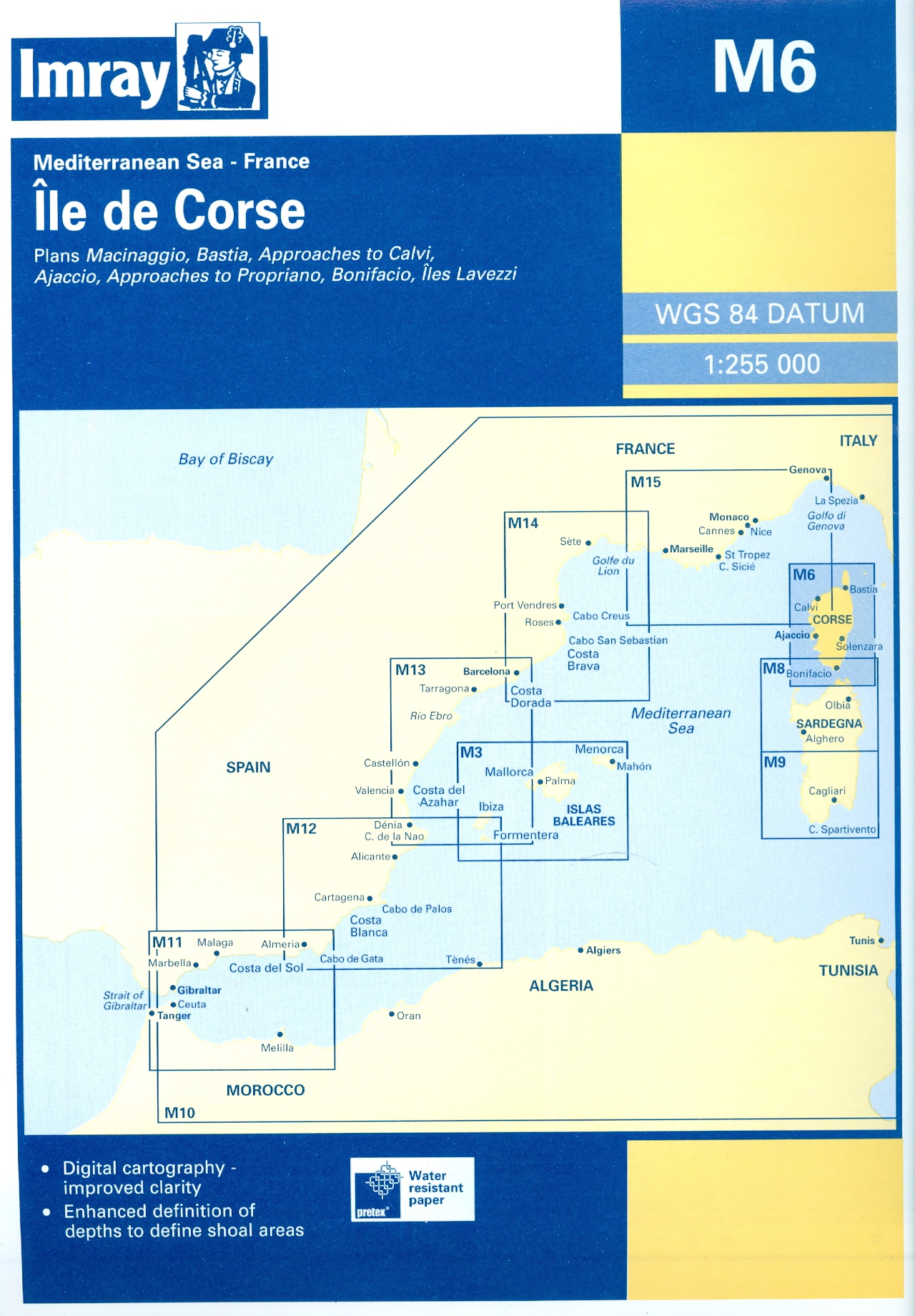 IMRAY NAUTICAL CHART M6 - ILE DE CORSE, IMRAY LAURIE NORIE & WILSON LTD ...
